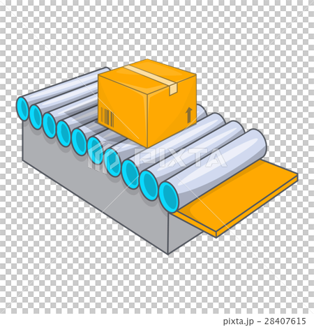 Conveyor system icon, cartoon style - Stock Illustration [28407615] - PIXTA