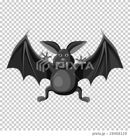 Bat icon, gray monochrome style-插圖素材 [28408129] - PIXTA圖庫
