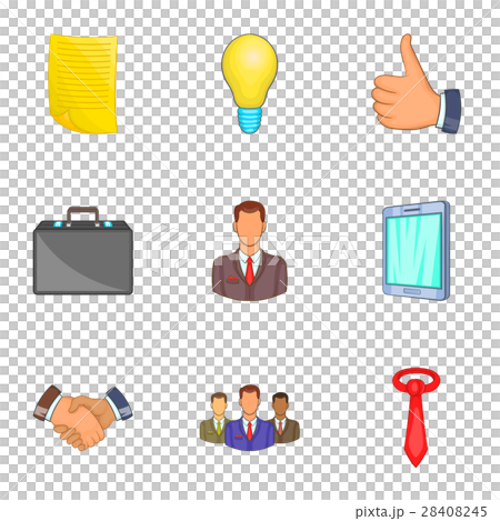 Marketing icons set, cartoon style - Stock Illustration [28408245] - PIXTA