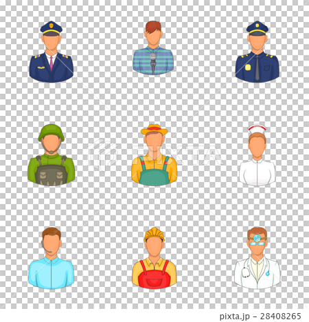 Specialty icons set, cartoon style - Stock Illustration [28408265] - PIXTA