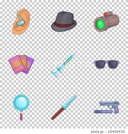 Agent icons set, cartoon style - Stock Illustration [28408430] - PIXTA