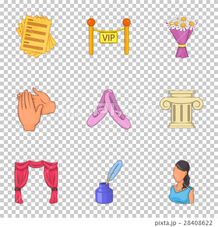 Concert icons set, cartoon style - Stock Illustration [28408622] - PIXTA