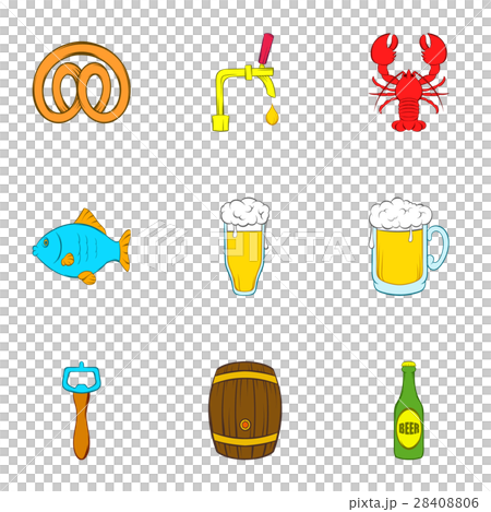 Ale icons set, cartoon style - Stock Illustration [28408806] - PIXTA