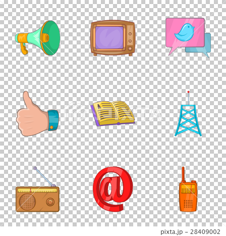 Tidings icons set, cartoon style - Stock Illustration [28409002] - PIXTA
