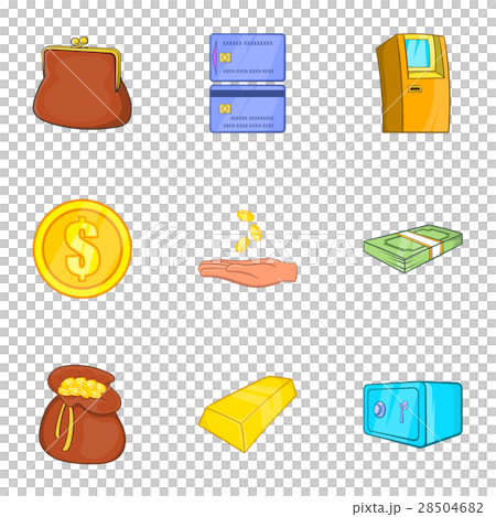 Funding icons set, cartoon style - Stock Illustration [28504682] - PIXTA