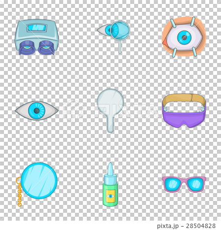 Vision icons set, cartoon style - Stock Illustration [28504828] - PIXTA