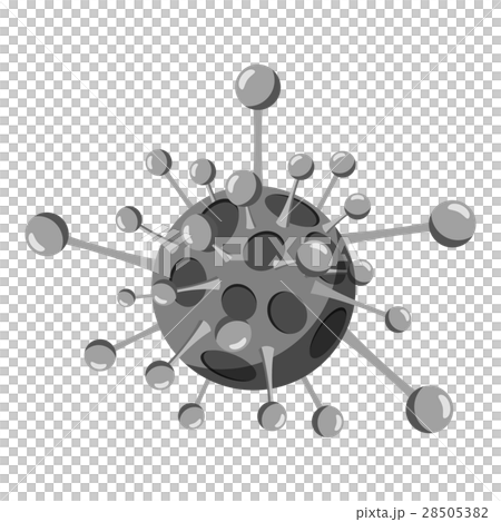 AIDS virus icon, gray monochrome style - Stock Illustration [28505382 ...