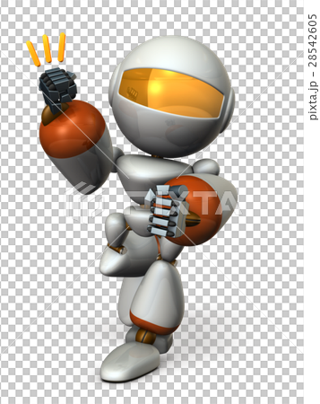 Cute robot excited - Stock Illustration [28542605] - PIXTA