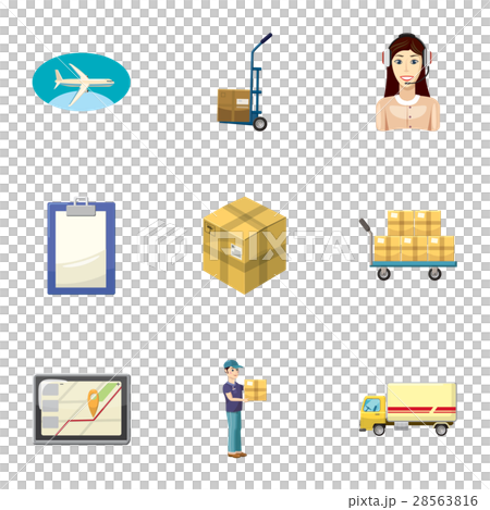 Transfer icons set, cartoon style - Stock Illustration [28563816] - PIXTA