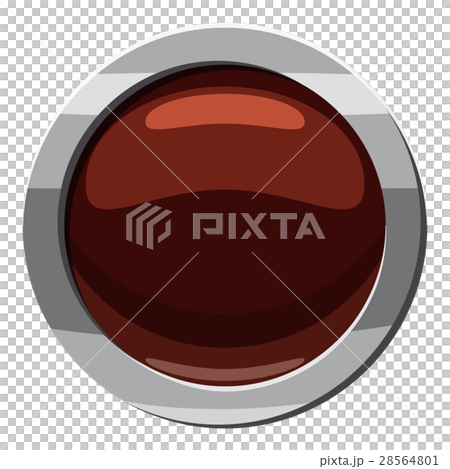 Round button click icon, cartoon style - Stock Illustration [28564801 ...