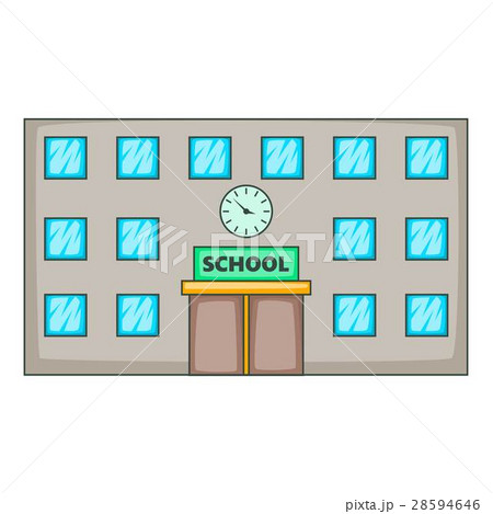School icon, cartoon styleのイラスト素材 [28594646] - PIXTA