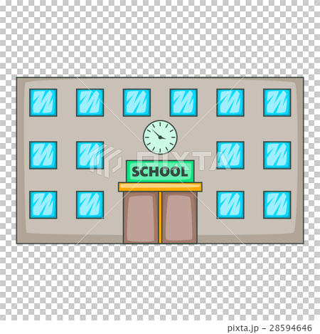 School icon, cartoon styleのイラスト素材 [28594646] - PIXTA