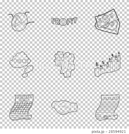 Beginner icons set, outline style - Stock Illustration [28594921] - PIXTA