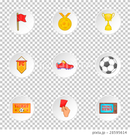 Ball game icons set, cartoon style - Stock Illustration [28595614] - PIXTA