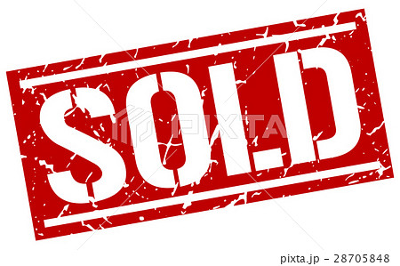 sold square grunge stampのイラスト素材 [28705848] - PIXTA