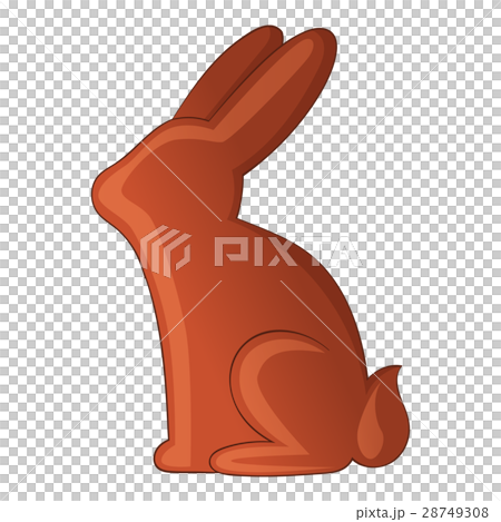 Chocolate bunny icon, cartoon style - Stock Illustration [28749308] - PIXTA