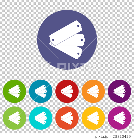 Three tags set icons - Stock Illustration [28810439] - PIXTA