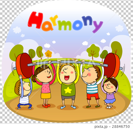Team Harmony Friends - Stock Illustration [28846750] - PIXTA