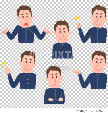 Male · Waist upper · Variation - Stock Illustration [28862620] - PIXTA