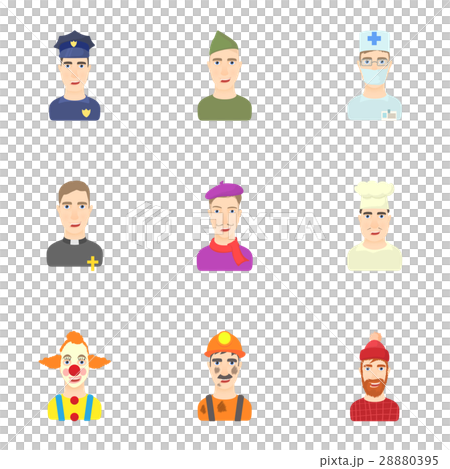 Specialty icons set, cartoon style - Stock Illustration [28880395] - PIXTA