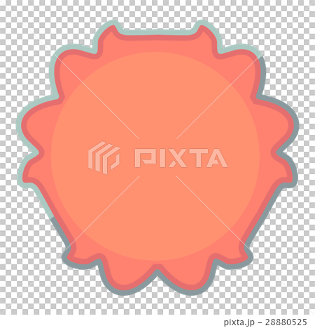 Round tag icon, cartoon style - Stock Illustration [28880525] - PIXTA
