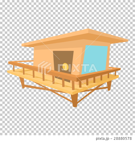 Stilt house icon, cartoon style - Stock Illustration [28880578] - PIXTA