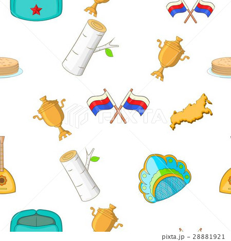 Russia pattern, cartoon styleのイラスト素材 [28881921] - PIXTA