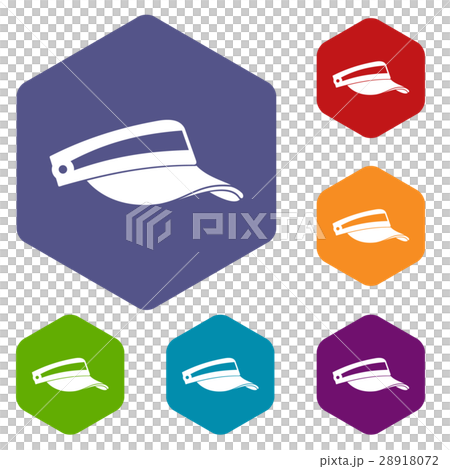 Sun cap icons set - Stock Illustration [28918072] - PIXTA