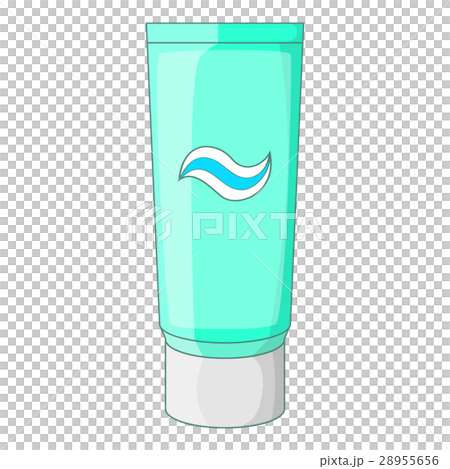 Toothpaste in blue tube icon, cartoon style - Stock Illustration ...
