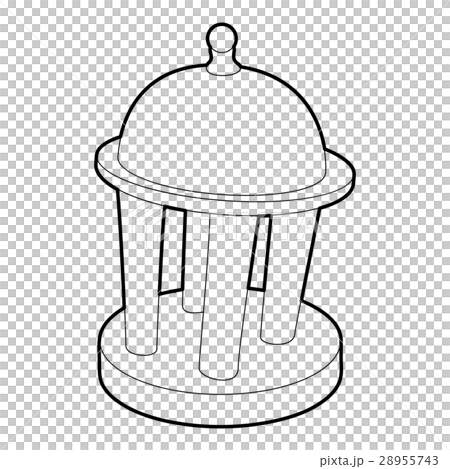 Rotunda icon, outline style - Stock Illustration [28955743] - PIXTA