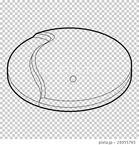 Big golf field icon, outline style - Stock Illustration [28955765] - PIXTA