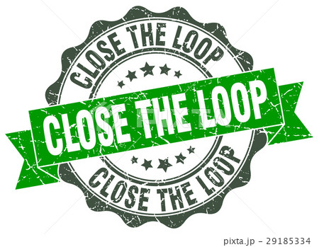 close the loop stamp. sign. sealのイラスト素材 [29185334] - PIXTA