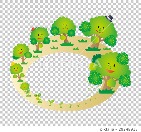 Forest growth, forest characters, growth, tree - Stock Illustration ...