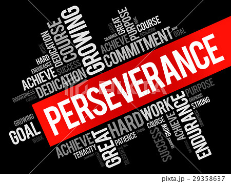 Perseverance word cloud collageのイラスト素材 [29358637] - PIXTA