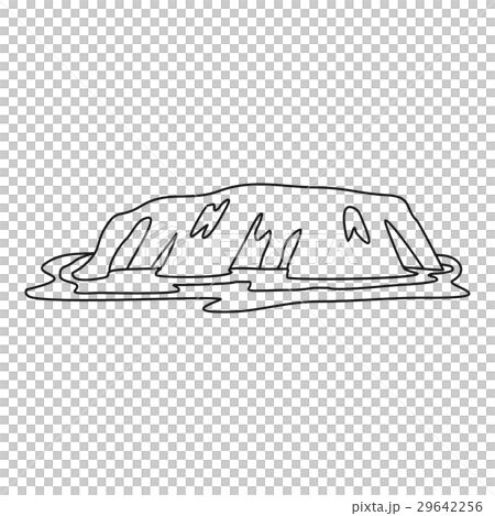 Cliff icon, outline style - Stock Illustration [29642256] - PIXTA
