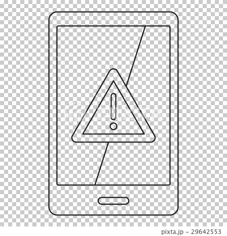 Not working phone icon, outline style - Stock Illustration [29642553 ...