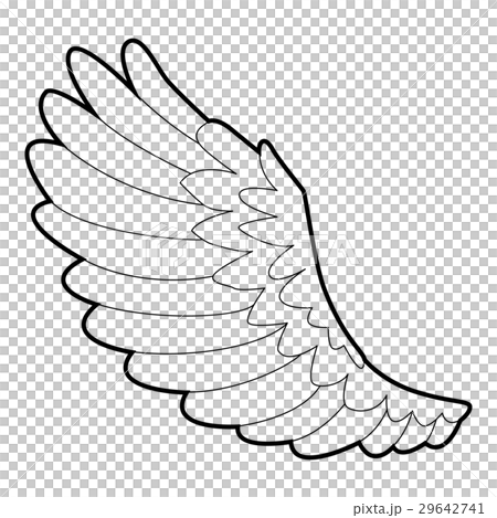 Curve wing icon, outline style - Stock Illustration [29642741] - PIXTA