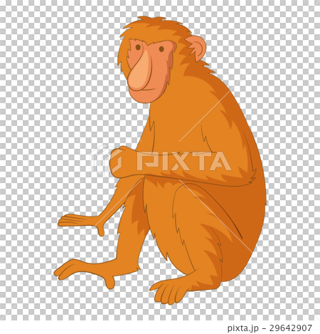 Proboscis monkey icon, cartoon style-插圖素材 [29642907] - PIXTA圖庫