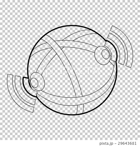 Globe database icon, outline style - Stock Illustration [29643681] - PIXTA