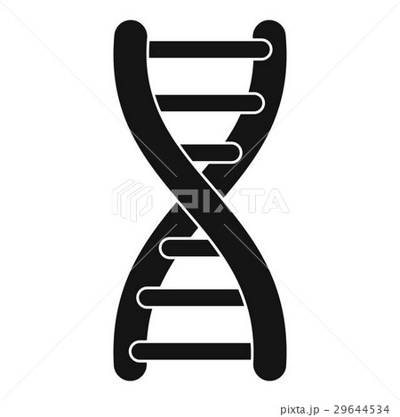 Strand Symbol Dna Strand Icon On White Background Simple Vector Image