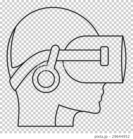 Vr headset icon, outline style - Stock Illustration [29644952] - PIXTA