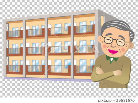 A fully-occupied apartment - Stock Illustration [29651670] - PIXTA