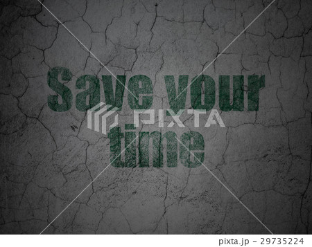 Timeline concept: Save Your Time on grunge wallのイラスト素材 [29735224] - PIXTA