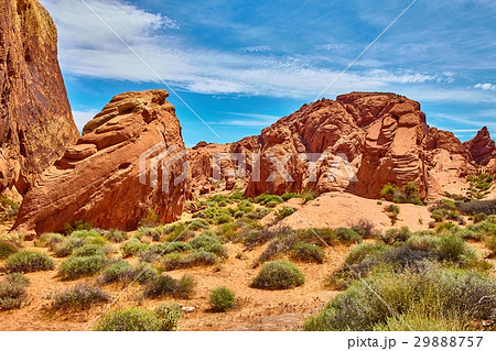 Incredibly beautiful landscape in Southern Nevadaの写真素材 [29888757] - PIXTA