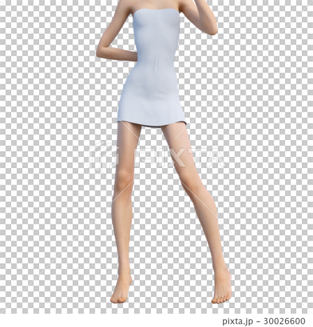 Leg care image Pretty female legs perming3DCG... - Stock Illustration ...