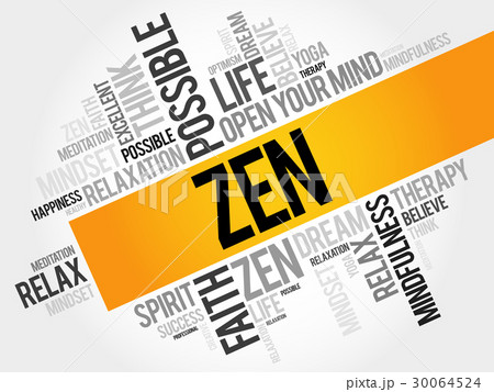 Zen word cloudのイラスト素材 [30064524] - PIXTA