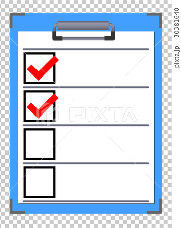 Check sheet - Stock Illustration [30381640] - PIXTA