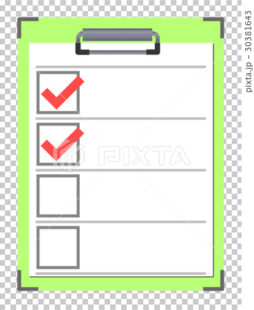 Check sheet - Stock Illustration [30381643] - PIXTA