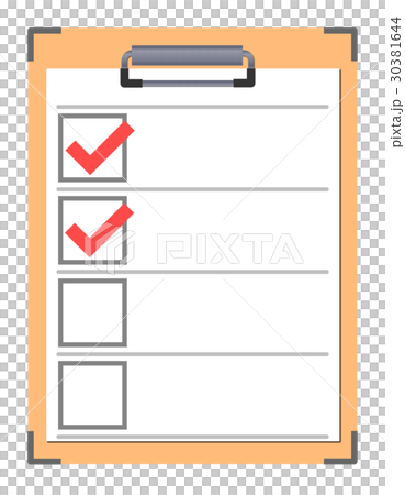 Check sheet - Stock Illustration [30381644] - PIXTA