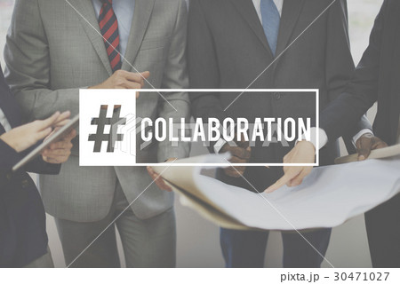 Start up Team Building Teamwork Hashtagの写真素材 [30471027] - PIXTA